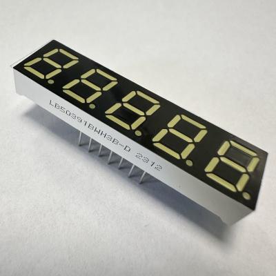 China Ultra White 7 Segment LED Display 5 Digit 0.39inch Common Anode for Digital Indicator for sale