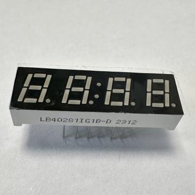 China LED-Display 7 Segment 4 Ziffern reine grüne gemeinsame Kathode für Temperaturfeuchtigkeit zu verkaufen
