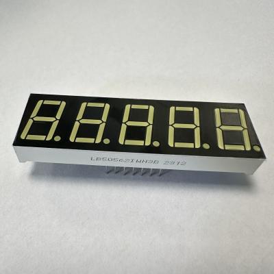 China 0.56 Zoll 5stellige Ultrahelle Weiß 7 Segmente LED-Display Gemeinsame Kathode für die Prozesssteuerung zu verkaufen
