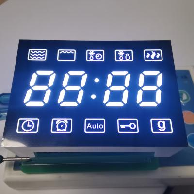 China Common Anode Microwave 7 Segment LED Display 4 Digit Ultra Bright White for sale