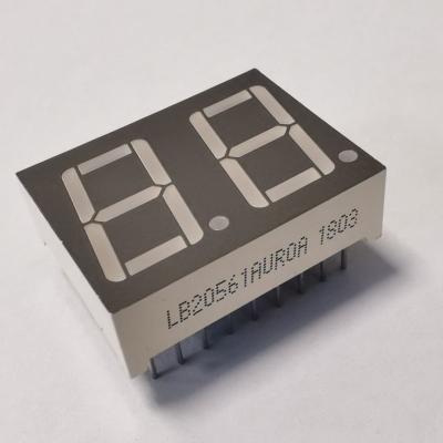 China 0.56 inch Common Cathode 7-Segment LED Display Amber Kleur Dubbele Digit Te koop