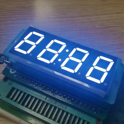 China 4 Digit 7 Segment LED Clock Display Common anode White 14.2mm for Digital Timer for sale