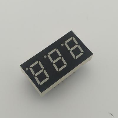 中国 カスタマイズされたオレンジ色7セグメントLEDディスプレイ 三桁の共通カソード 販売のため