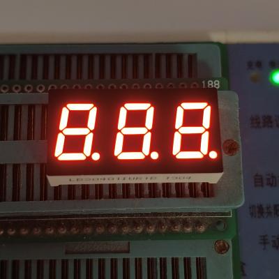 China 0.4 Zoll Ultrahellrot 7 Segment LED-Display Dreistellige gemeinsame Anode for sale