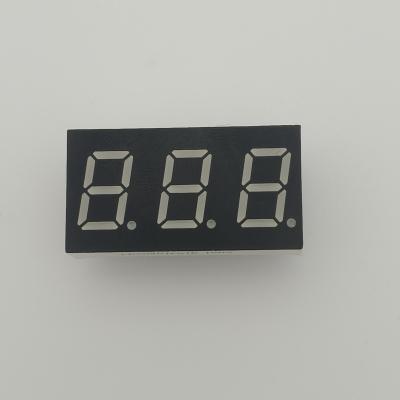 China Ultra helderblauw 7 segment led display 3 cijfers gemeenschappelijke kathode Te koop
