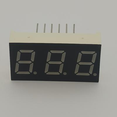 China Ultra helderblauw 7 segment led display 3 cijfers gemeenschappelijke kathode Te koop