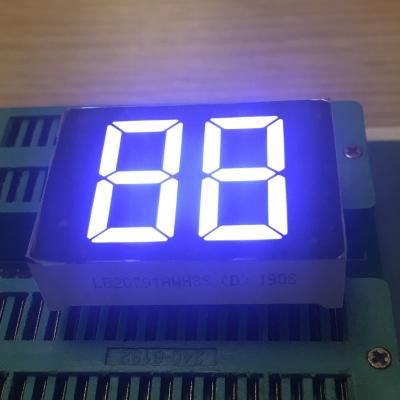 China Common Cathode 20mm White Color 2 Digit 7 Segment LED Display for Digital Water Heater for sale