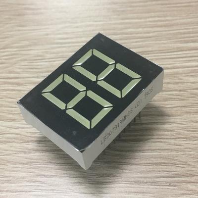 China Common Cathode 20mm White Color 2 Digit 7 Segment LED Display for Digital Water Heater for sale