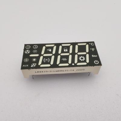 中国 冷蔵庫コントローラー用3桁17mm 7セグメントLEDディスプレイコモンカソード 販売のため