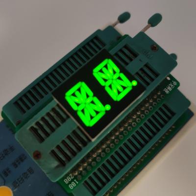 China Common Cathode Alphanumeric LED Display 2 Digit 13.8mm 14 Segment for sale