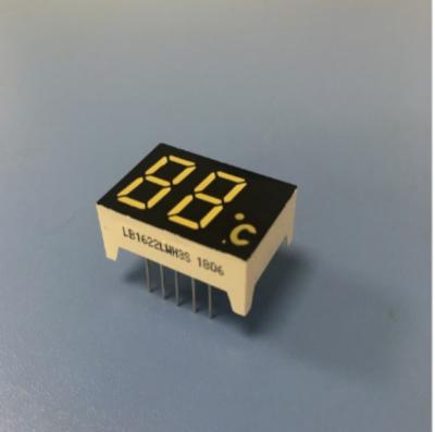 China Custom Ultra white dual digit 0.47" 7 segment led display common cathode for temperature indicator for sale