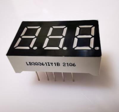 China 7 Segment 3 Cijfer 9.2mm Superheldere Amber LED Display Gemeenschappelijke Anode voor Paneelmeter Te koop