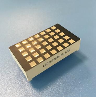 China Ultra bright blue 3mm 5*7 sqaure dot matrix led display row cathode column anode for elevator floor indicator for sale