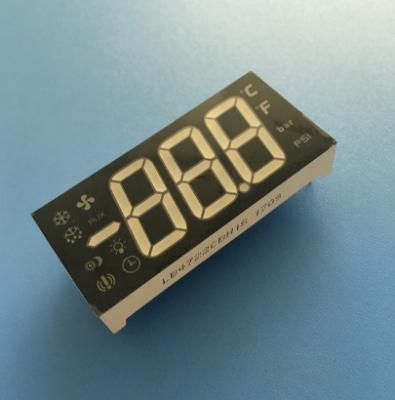 China Ultra azul brillante personalizado Triple Digit 7 Segment LED Display Anodo común para el control del refrigerador en venta