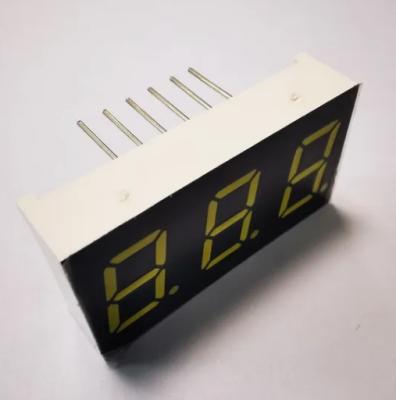 中国 デジタル計器パネル用、コモンカソード超高輝度グリーン0.56インチ3桁7セグメントLEDディスプレイ 販売のため