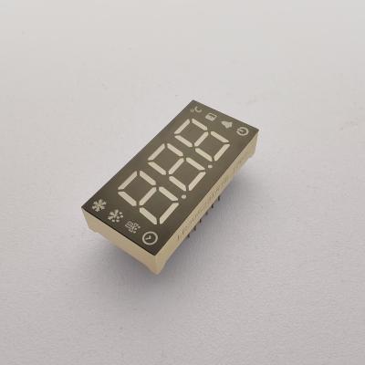 China Rood 3-cijferig gemeenschappelijk kathodescherm met 7 segmenten LED-display voor koelkasten Te koop