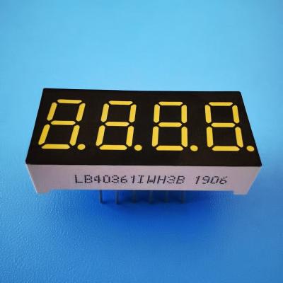 中国 超高輝度白色4桁0.36インチ7セグメントLEDディスプレイ、計器パネル用コモンアノード 販売のため