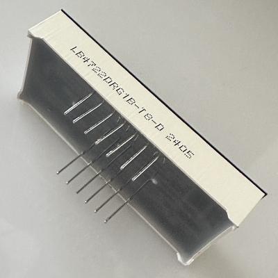 China Pantalla LED Rojo/Verde Puro de 7 segmentos de 17 mm de cátodo común para sistemas de refrigeración digital en venta