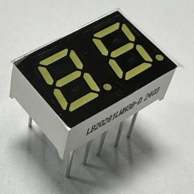 중국 슈퍼 밝은 흰색 2자리 7mm 7 세그먼트 LED 디스플레이 가정용 가전용 일반 카토드 판매용