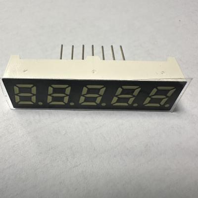 China 5 dígitos 7 mm 7 segmentos LED Display Anodo comum Ultra Branco Brilhante para conversor de frequência à venda