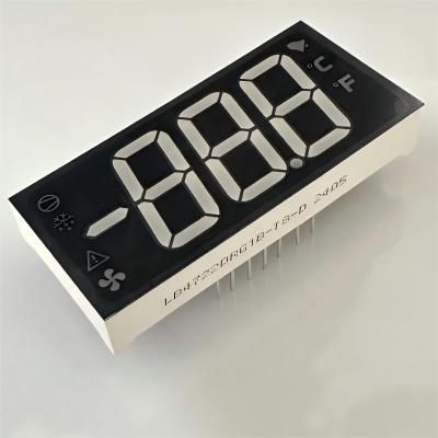 China Exibição LED de 7 segmentos de 3 dígitos, 0,67 polegadas (17 mm), dupla cor (vermelho ultra brilhante / verde puro), cátodo comum para casa à venda