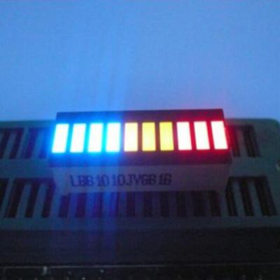 China 25.4x10.1mm Multi-color 10-segment LED Display Modules Lightbar for sale