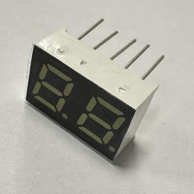China 2 Digit 7mm 7 Segment LED Display Common Anode White for Home Appliances for sale