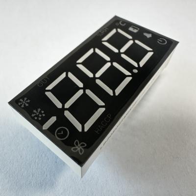 China Custom Design Triple Digit 7 Segment LED Display with Minus Sign Common Anode for Refrigerator for sale