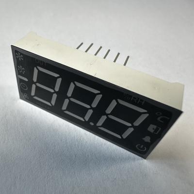 China Custom Design Triple Digit 7 Segment LED Display with Minus Sign Common Anode for Refrigerator for sale