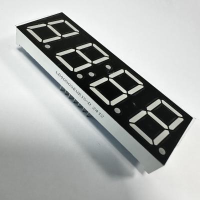China High-Visibility Ultra Red 4-Digit LED Clock Display Unit for sale