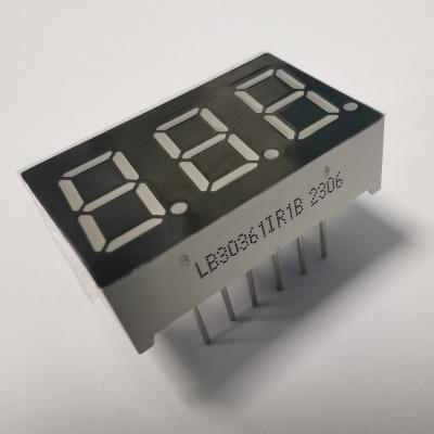 中国 超高輝度赤色0.36インチ（9.2mm）3桁7セグメントコモンアノードLEDディスプレイ（温度/湿度インジケーター用） 販売のため
