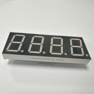 China Super Bright Red 20mm (0.8-Inch) 4-Digit 7-Segment Common Anode LED Display for Instrument Panels for sale