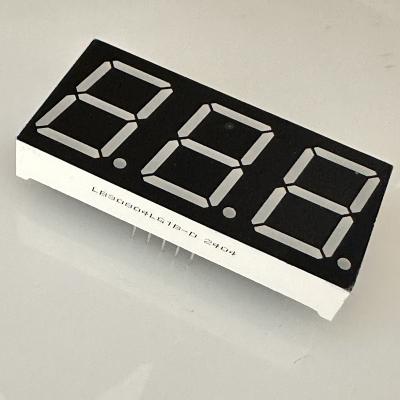 China Low Current Pure Green 20.32mm (0.8-Inch) 3-Digit 7-Segment Common Cathode LED Display for Temperature Controllers for sale