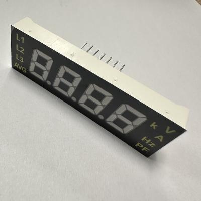 China Customized Ultra White/Red 4 Digit 7 Segment LED Display module common anode for electrical meter panel for sale