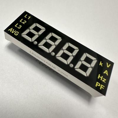 China Customized Ultra White/Red 4 Digit 7 Segment LED Display module common anode for electrical meter panel for sale
