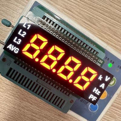 China Customized Ultra White/Red 4 Digit 7 Segment LED Display module common anode for electrical meter panel for sale