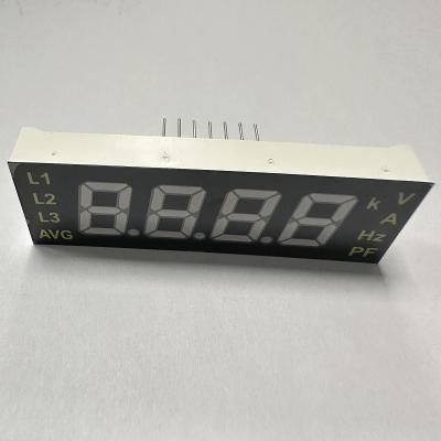 China Customized Ultra White/Red 4 Digit 7 Segment LED Display module common anode for electrical meter panel for sale