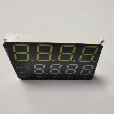 China High Brightness White /Pure Green Dual Line 7 Segment LED Display Common Anode for Temperature Indicator for sale