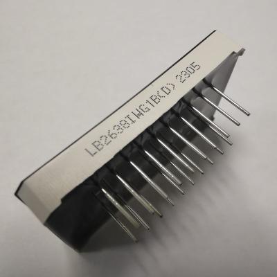 China High Brightness White /Pure Green Dual Line 7 Segment LED Display Common Anode for Temperature Indicator for sale