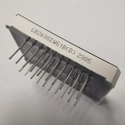 China High Brightness White /Pure Green Dual Line 7 Segment LED Display Common Anode for Temperature Indicator for sale