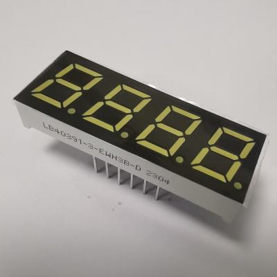 China Ultra bright white 4 Digit 7 Segment LED Display 0.39inch Common Anode for instrument panel for sale