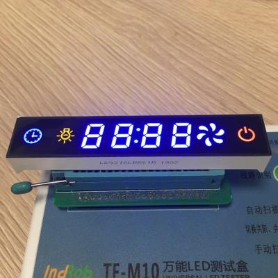 China Customized Blue/ Red/Yellow 7 Segment LED Display Module for Kitchen Hood Control for sale