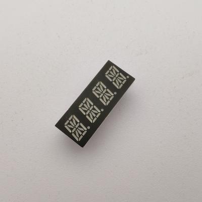 China 4 Digit 16 Segment Yellow Alphanumeric LED Display for Instrument Panel for sale