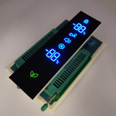 China 7-Segment Ultra Blue/Green LED Display for Refrigerator Controllers for sale