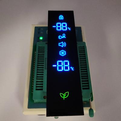 China 7-Segment Ultra Blue/Green LED Display for Refrigerator Controllers for sale