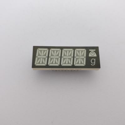 China Customized Ultra Red/White/Blue 4-Digit 14-Segment Alphanumeric LED Display for sale