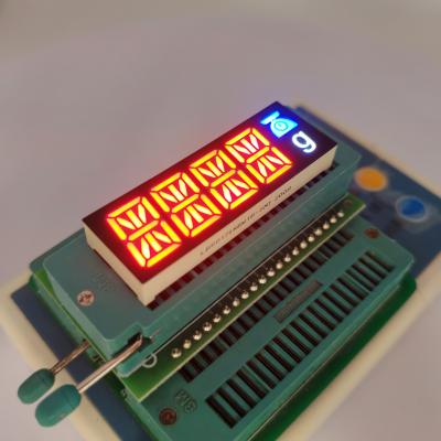 China Ultra Red/White/Blue 4 Digit 14 Segment Customized Alphanumeric LED Display for sale