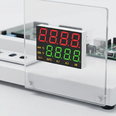 China Red/Green/Yellow Dual Line 7 Segment LED Display Common Anode for Temperarture Control for sale