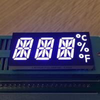 China 3 Digit 14 Segment Alphanumeric LED Display for Temperature for sale