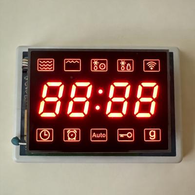 China Ultra Bright Red 4 Digit LED Display with Customized Size and Low Power Consumption for Digital Microwaves for sale